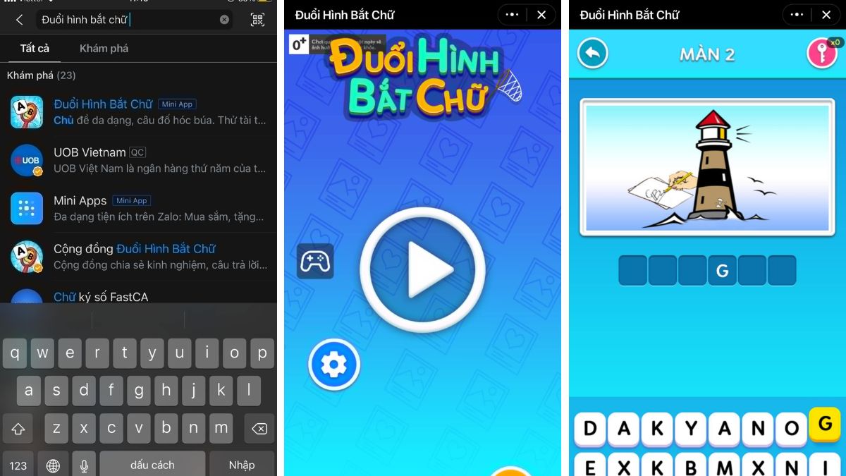 Giải đuổi hình bắt chữ trên Zalo: Đáp án 400 câu hỏi